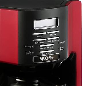 Falinlve Coffee Maker, 12-Cup Drip Coffee Maker, Auto Keep Warm Function, Smart Anti-Drip System, Coffee Pot Machine, Brew Strength Control, 900W Fast Brew Auto Shut Off (Red)