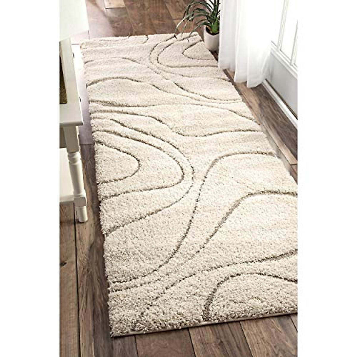 nuLOOM OZSG08A Soft and Plush Shaggy Curves Caroyln Shag Rug