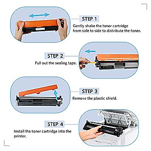 MxVol Compatible Toner Cartridge and Drum Unit Replacement for HP 17A CF217A Toner & 19A CF219A Drum for HP Pro M102w M130fw M130nw M130fn M102 M130 Printer (2 Toner+1 Drum,3-Pack)