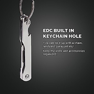 edcfans Pocket Knife For Men, Folding Scalpels Knife with 10pcs Surgical Replaceable Blades #11, EDC Utility Knives, Outdoor Edge Knives for Hunting, Skinning.