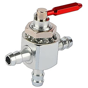 HUSWELL Two-Way 1/4" Fuel Shut Off Valve for Exmark Hustler 1-633347 745059 Scag 482212 with Fuel Line