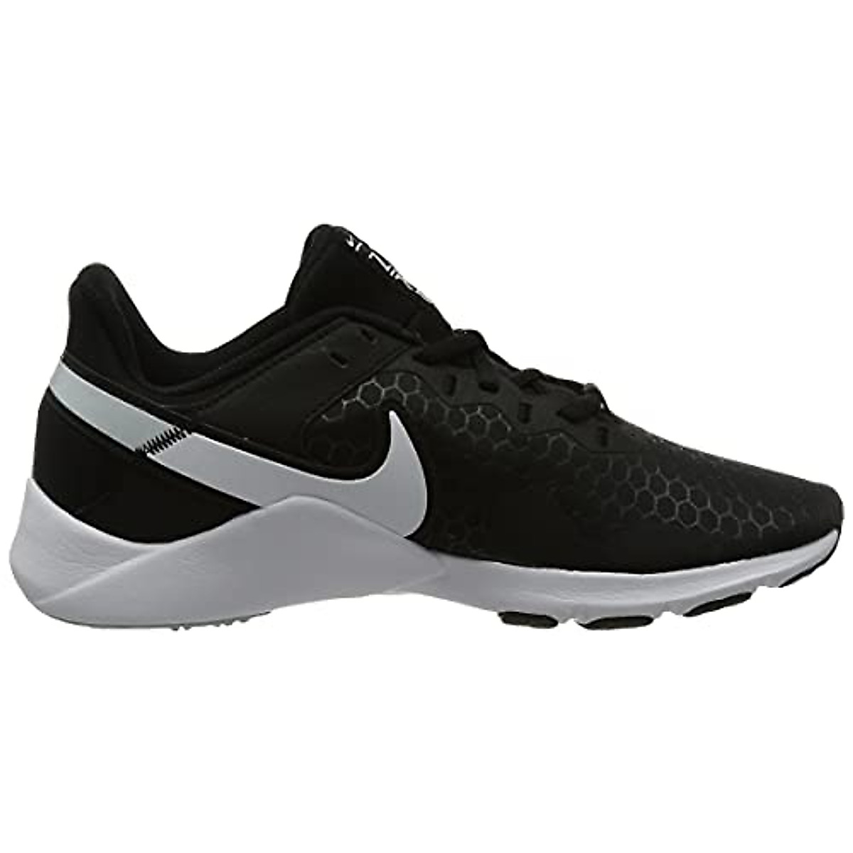 Nike Women's Legend Essential 2 Shoe, Black/White-Pure Platinum, 9