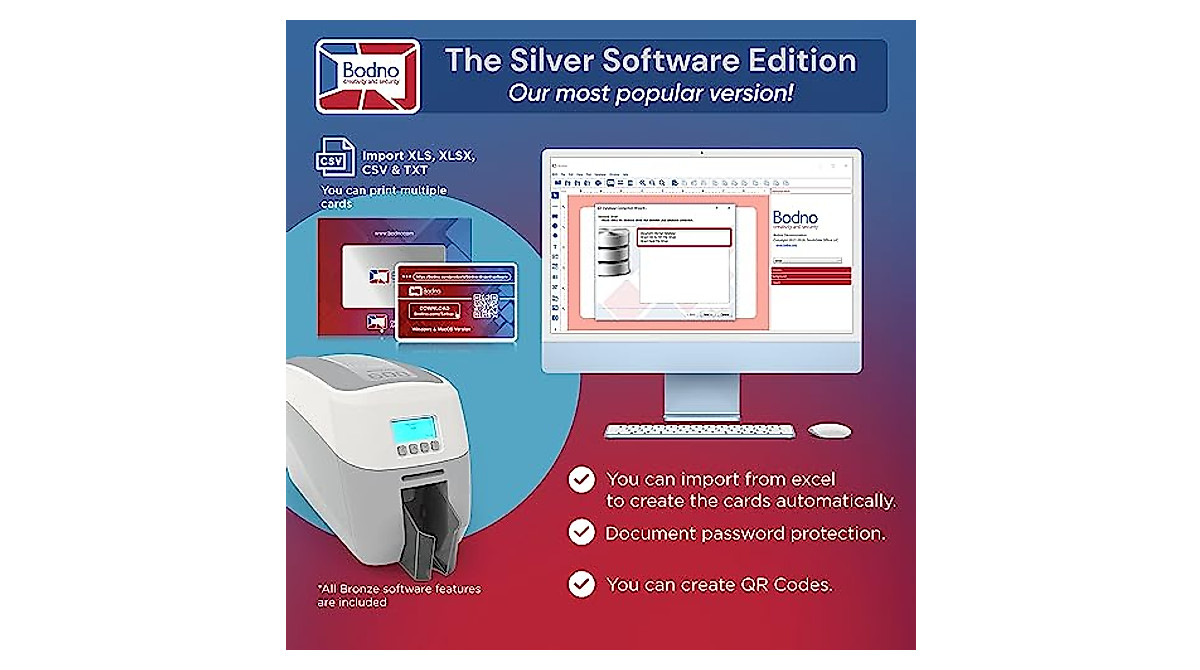 Bodno Magicard 600 ID Printer - Complete Printing Package