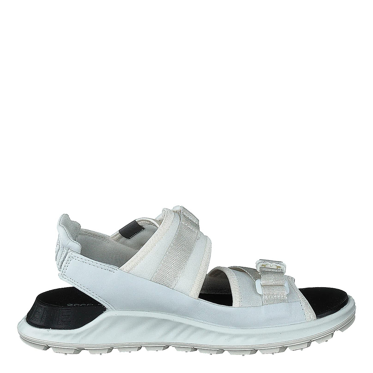 ECCO Women's EXOWRAP 2 Strap Buckle Sport Sandal, White/White, 5-5.5