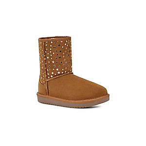 Koolaburra by UGG Kids' Koola Short Stars, Chestnut, 13