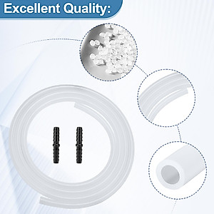 Drain Hose Extension for Nugget & Opal Ice Maker, Ice Maker Drain Hose Extension fit for Ice Maker with 1/4'' ID Draining Hoses, Ice Maker Parts