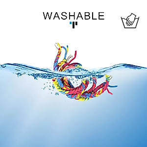 WishLotus Sugar Glider Toys, 3Pcs Multicolored Braided Ropes Small Animal Toys Colorful Climbing Rope for Parrot, Sugar Gliders, Hamster, Guinea Pig, Squirrel, Ferret, Squirrel (3pcs)