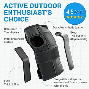 Elos Impact Wrist Guards for Skating Adult, Kids & Youth - Various Sizes, Comfy, Breathable & 3D Contouring - Ideal for Skateboard, Inline Skating, Rollerblade Men & Women (Wrist Guards, Small)