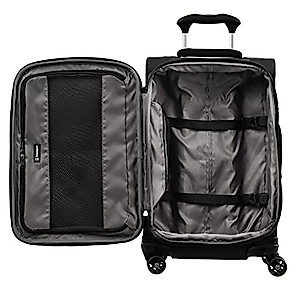 Travelpro Tourlite Softside Expandable Luggage with 4 Spinner Wheels, Lightweight Suitcase, Men and Women, Black, Carry-On 21-Inch