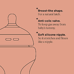 Tommee Tippee Closer to Nature Baby Bottles, Woodland Friends | Breast-Like Nipple, Anti-Colic Valve (9oz, 3 Count)