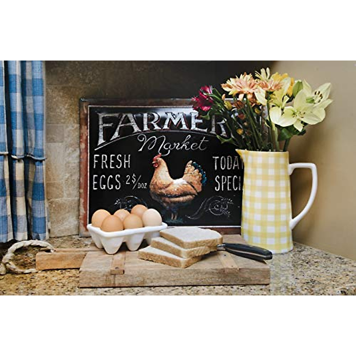 Creative Co-op Mango Wood Rope on Handle Cheese Board, Brown, 18x10