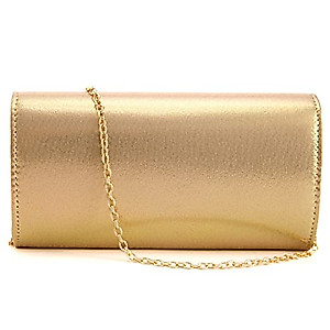 SUCCUNA Clutch Purses Envelope Evening Bag For Women Girl Gold Charming Sparkling Crossbody Handbags for Wedding