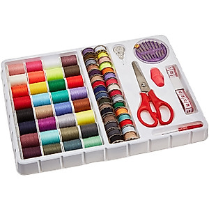 Michley Sewing Kits with100 Pieces, 32 Bobbins in, 1.0-inches by 8.0-inches by 9.8-inches, Multi-Color