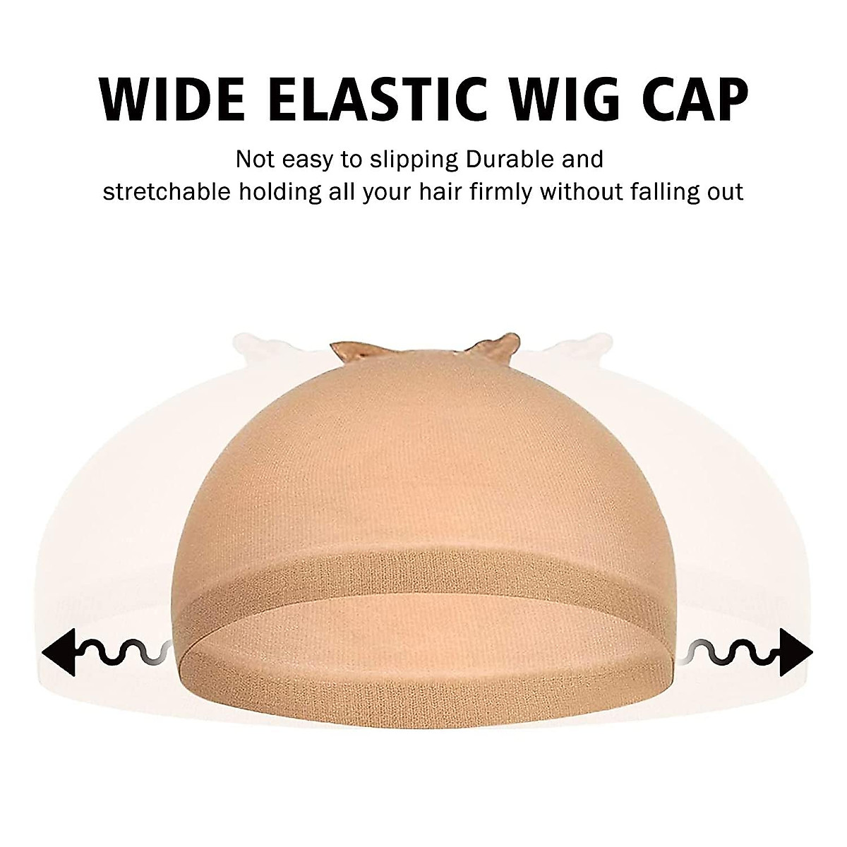 Wig Accessory Essentials Kit Lace Front Wig Glue & Remover, Wig Caps, Elastic Band, Hair Wax Stick, Edge Control, Edge Brush, Hair Shear Dermaplanning Razor Tool and Edge Scarf - 29PCS
