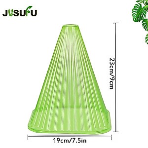 JUSUFU Garden Cloches for Plants, 20 Pack Plant Covers Reusable Plant Bell Cover Protects Plants from Birds, Frost,Snails Etc.