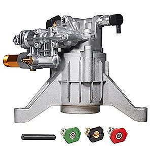 TOOLCY 7/8" Shaft Vertical Pressure Washer Pump - Max 3100 PSI @ 2.5 GPM OEM & Power Washer Pump for Gas Washer - Pre-Filling Gear Oil - More Replacements: Simpson, Ryobi, Honda, etc.