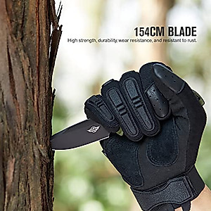 OKNIF Rubato 3 Pocket Knife with 154CM Stainless Blade, Folding Knife for Camping, Hiking, Indoor and Outdoor Activities (OD Green)