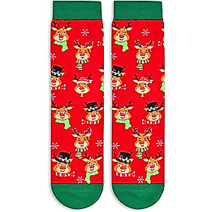Zmart Novelty Reindeer Socks for Women Reindeer Socks Men, Reindeer Gifts, Funny Christmas Socks Christmas Gifts