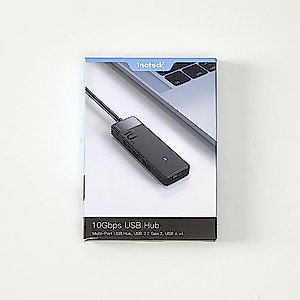 Inateck USB Hub with 4 USB A Ports, USB 3.2 Gen 2 Speed, 3.3 ft Cable, HB2025AL