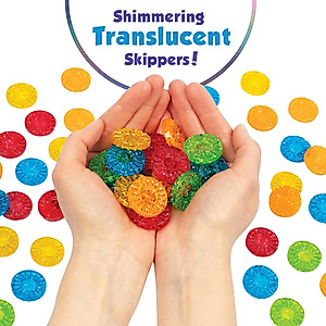 MindWare Skippity – Jump-and-Capture Board Game for 2 to 4 Players – Twist on Checkers – 100pc – Fun for Kids & Adults, Ages 5+