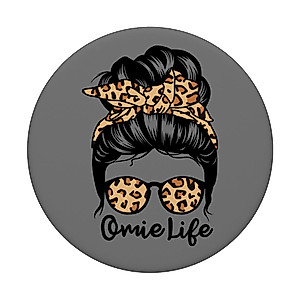 Omie Life Messy Bun Hair Funny Grandma PopSockets Swappable PopGrip