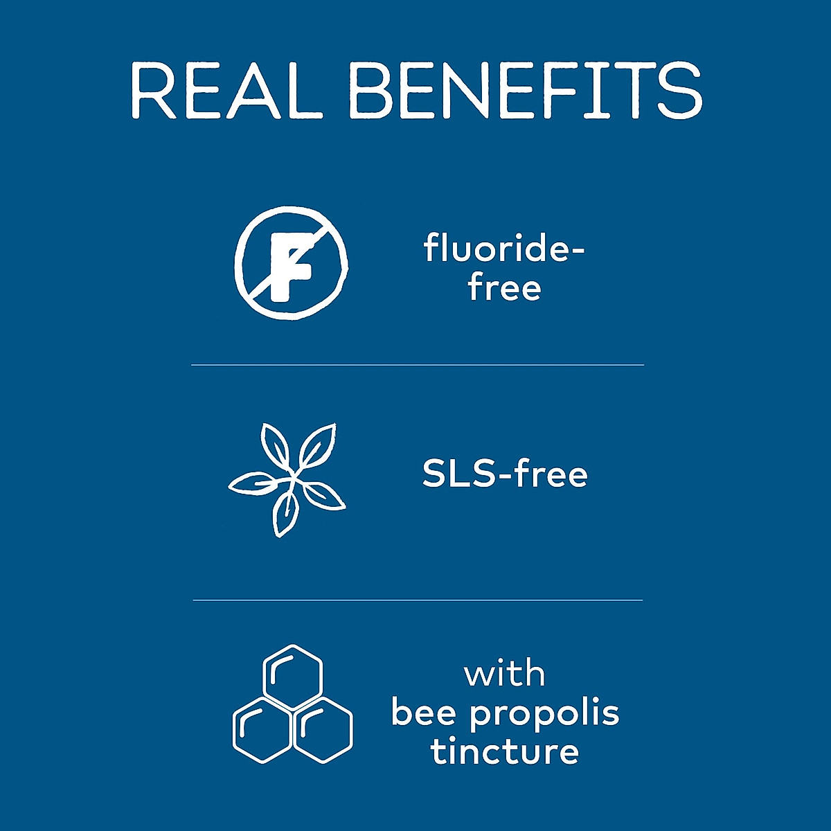 Tom's of Maine Natural Fluoride Free Botanically Bright Toothpaste, Peppermint, 4.7 Ounce, 6 Count (Pack of 1)