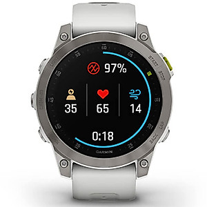 Garmin epix Gen 2, Premium Active Smartwatch, Touchscreen AMOLED Display (Slate Steel, 010-02582-00) Bundle with Varia RVR315 Cycling Rearview Radar with Visual and Audio Alerts
