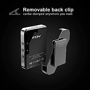 FDY MP3 Player, MP3 Player with Bluetooth5.0, 32GB Portable Music Player with FM Radio/Recorder, HiFi Lossless Sound Quality, 2.4Inch Touch Screen Mini MP3 Player for Running, Expandable 128GB TF