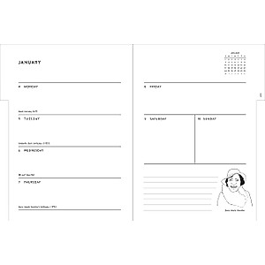 Bibliophile 2021 12-Month Planner: (Weekly Agenda of Miscellany for Book Lovers, Yearly Calendar for Writers)