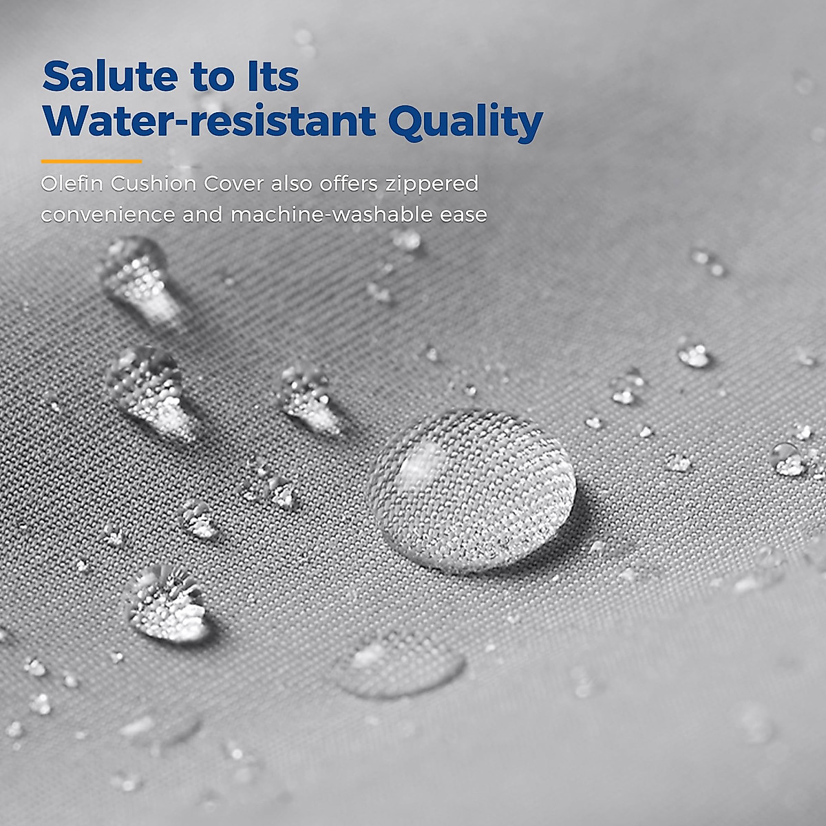 Wisteria Lane Patio Furniture Aluminum Sofa, All-Weather Outdoor 3 Seats Couch, Black Metal Chair with Light Grey Cushions