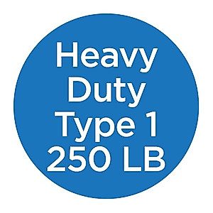 COSCO 11425ABK1E Folding Step Stool with Rubber Hand Grip, 8 Ft. 10 in. Max Reach, ANSI Type 1, 250 lb Weight Capacity, 3, Black