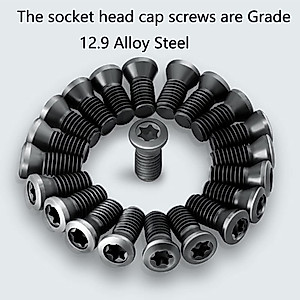 Utoolmart M3 x 10mm 12.9 Carbon Steel Torx Head Socket Head Cap Screws Bolt Black 10Pcs