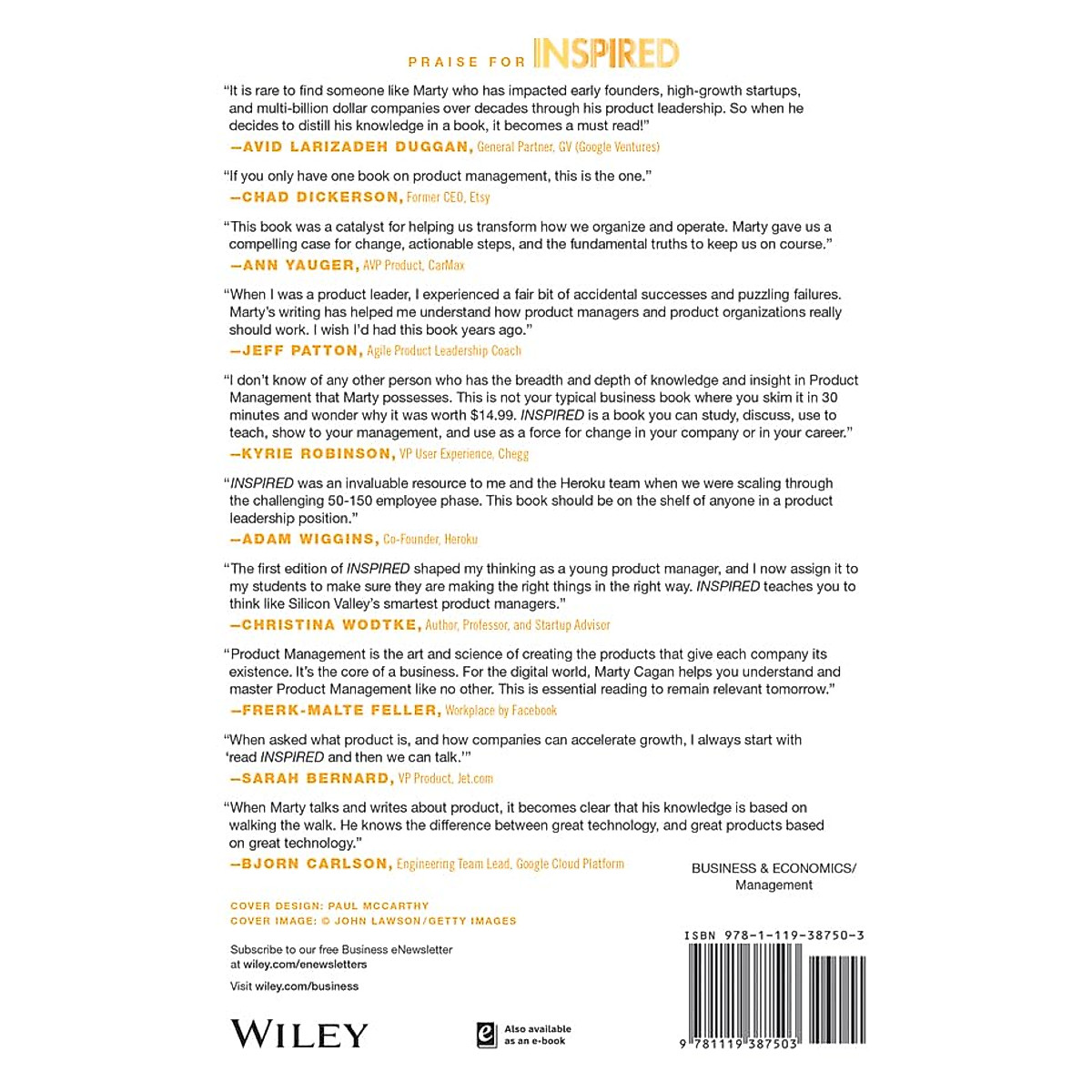 Inspired: How to Create Tech Products Customers Love (Silicon Valley Product Group)