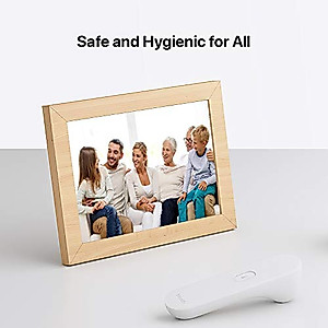 iHealth No-Touch Forehead Thermometer, Digital Infrared Thermometer for Adults and Kids, Touchless Baby Thermometer, 3 Ultra-Sensitive Sensors, Large LED Digits, Quiet Vibration Feedback, Non Contact