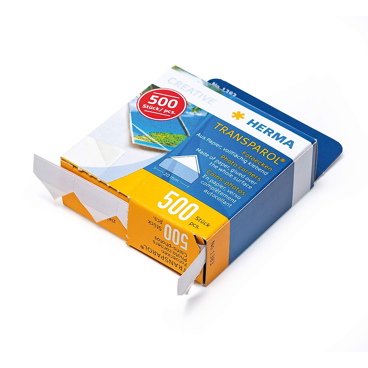 HERMA 1383 Photo Corner (Pack of 500) Clear/White