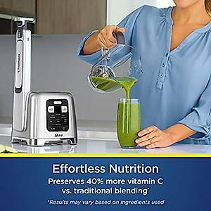 Oster BLSTAB-CB0-000 Blender with FoodSaver Vacuum Sealing System, Manual, Brushed Nickel