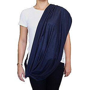 2pk LK Baby Infinity Nursing Scarf Breastfeeding Cover Ultra Soft (Grey/Navy)