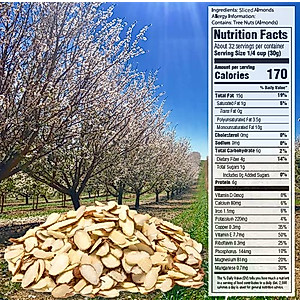 Mariani Nut - Sliced Premium California Almonds - Gluten Free, Kosher Certified - Stand Up 2lb Bag (Pack of 1)