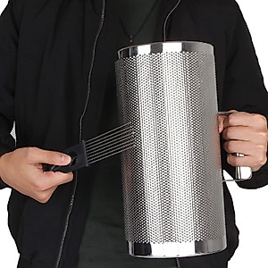 12" x 6" Metal Guiro Shaker Stainless Steel Guiro Instruments with Scraper Musical Instruments Latin Percussion Instrument