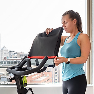 Premium Neoprene Monitor Cover for Peloton Bike Screen - Super Soft Terry - Fits Original or Bike+ and Peloton Tread - Protect from Dust and Damage - Screen Protector (Original Peloton)