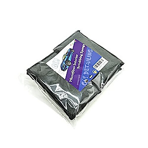 GlossOnly Microfiber Interior Scrub Sponge Car Wash Scrubbing Pad with Super Soft Bristle-Like Fibers (4 Pack), Microfiber Applicator Pads for Leather, Plastic, Vinyl and Upholstery Cleaning