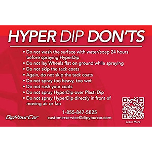 DipYourCar HyperDip Wheel Paint Kit, DIY Set of Rim Paint, Sprayable Automotive Dip Coat, Peelable Protection for Car Rims, Paint for Rims, Gloss Coat Spray - (Piano Black)