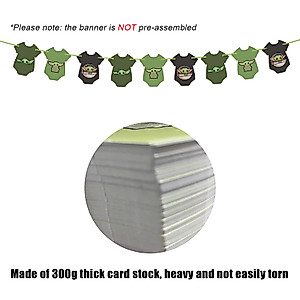 17 Pcs Yoda Baby Shower Decorations Set