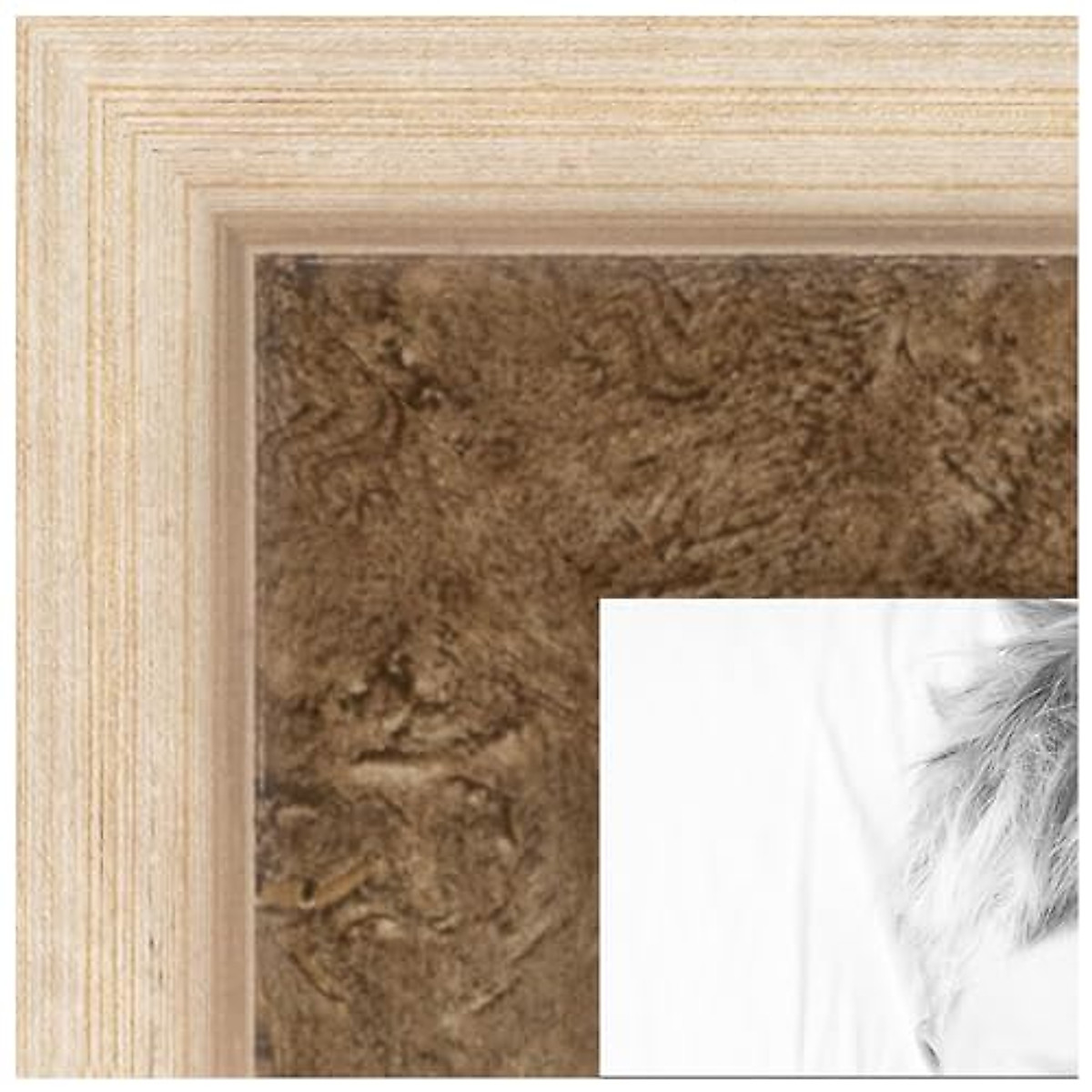 ArtToFrames 8x20 Inch Multi Picture Frame, This 0.94 Inch Custom Wood Poster Frame is Other - Comes with Foam Backing 3/16 inch and Regular Glass (FBPLE398402-8x20)