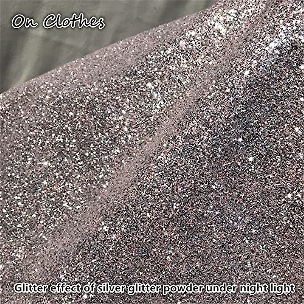 Go Ho Hair and Body Glitter Spray,Festival Glitter Powder Makeup for Hair/Body/Clothes,Silver Glitter Spray Loose Sparkle Powder Makeup for Body Highlighter,Festival Rave Accessories,10g