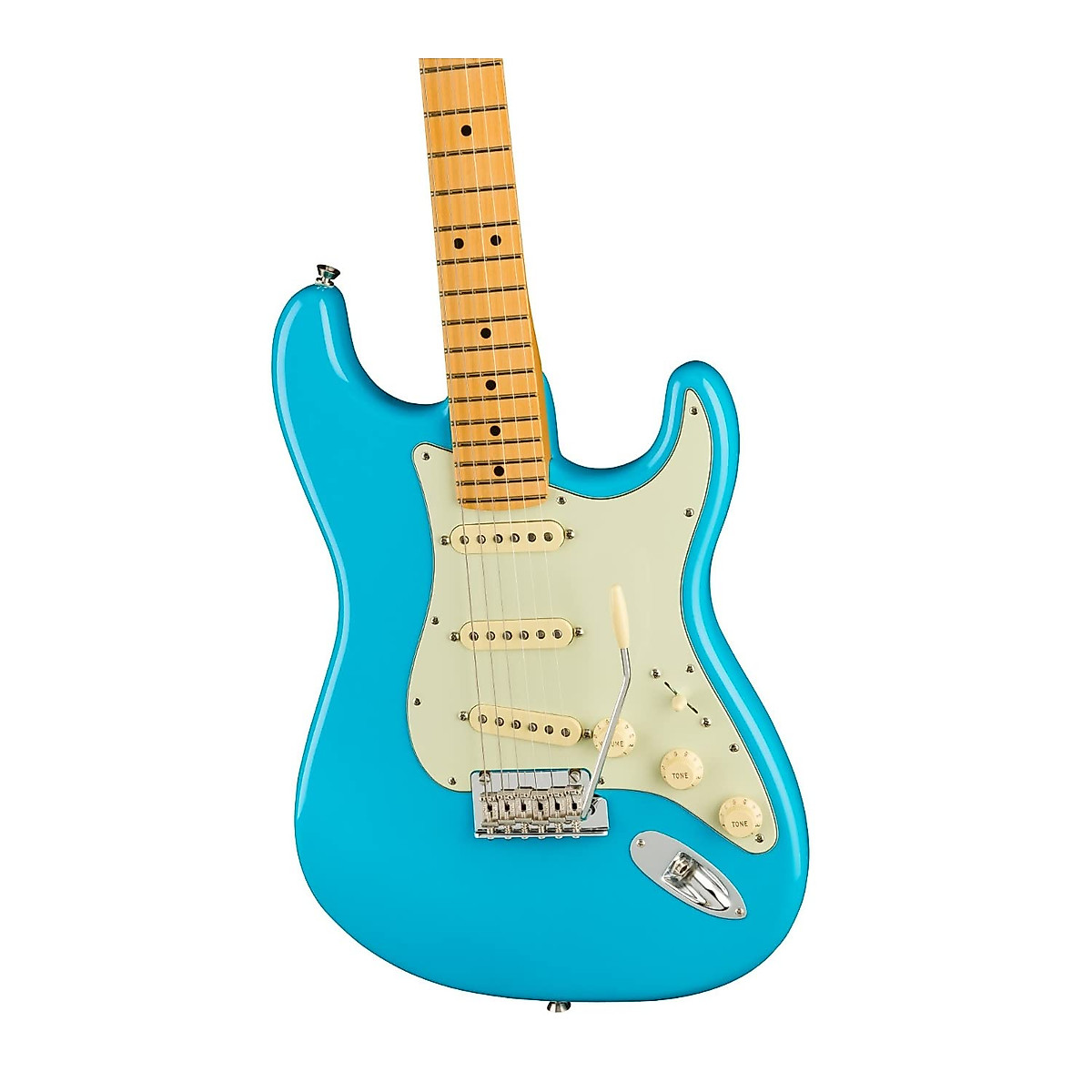 Fender 6 String Solid-Body Electric Guitar, Right, Miami Blue (0113902719)