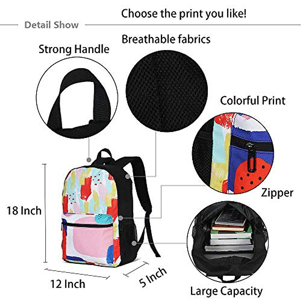 FeHuew 3D Animal Kids Wolf Backpacks Girls School Bookbag Shoulder Bag Casual Daypack 17 Inch Plus Laptop Bag for Unisex Women Teens 1th 3th 5th Grade