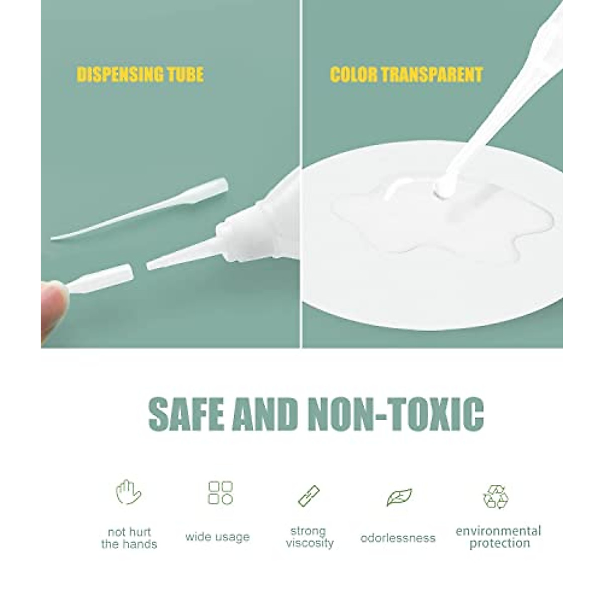 20g Craft Glue, Glue for Model, Instantly Strong Adhesive for bonding Metal, Plastic, Rubber, Wood, Leather, DIY Craft, Scrapbooking, Card Making, Photo, Toy, Model, Decor, Crystal