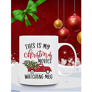 BLUE RIBBON Christmas Gifts, This is My Christmas Movies Watching Mug, in Decorative Box