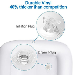 Jasonwell Inflatable Serving Bars Ice Buffet Salad Serving Trays Food Drink Holder Cooler Containers Indoor Outdoor BBQ Picnic Pool Party Supplies Luau Cooler w Drain Plug